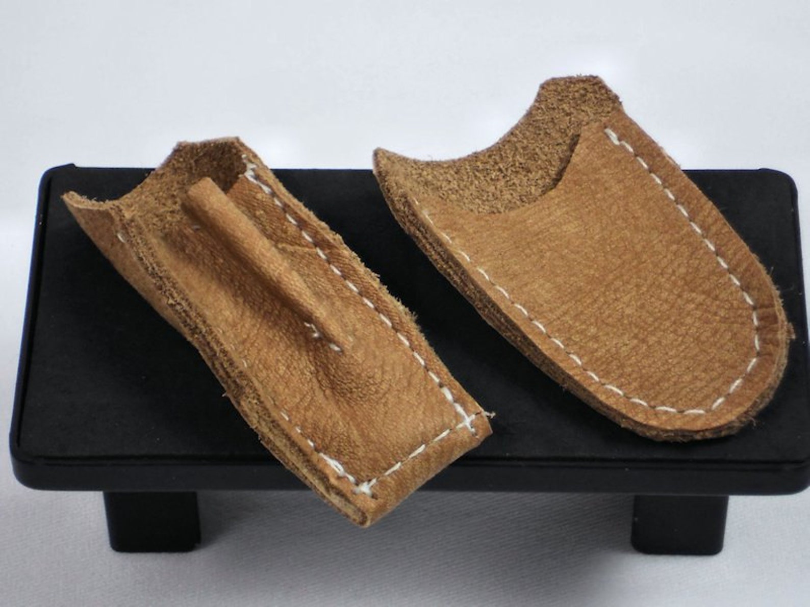 Leather Thimble Set Soft Quilters Handmade Thimbles Caramel - Etsy Israel