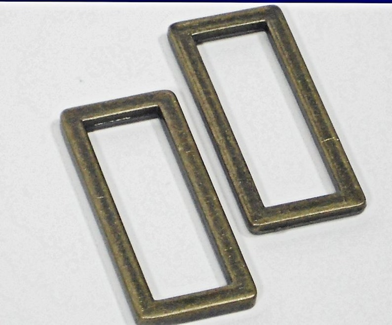 4pcs Metal Rectangle D-Rings 1_1/2 Antique Brass Strap | Etsy