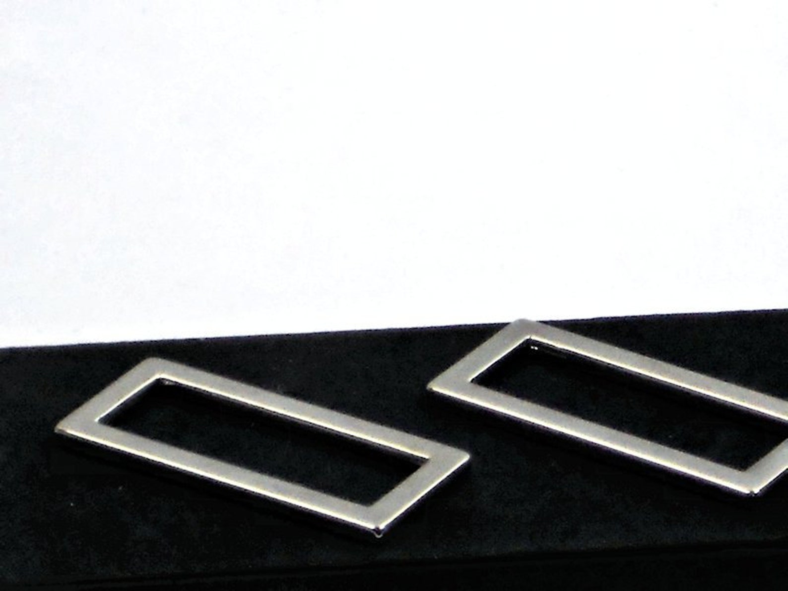 D Ring Set 4 Pcs of 1 1/2 SILVER Metal Rectangle Rings - Etsy