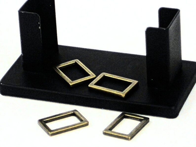 3/4 Rectangle D-Rings Antique Brass 4pc Set Small | Etsy