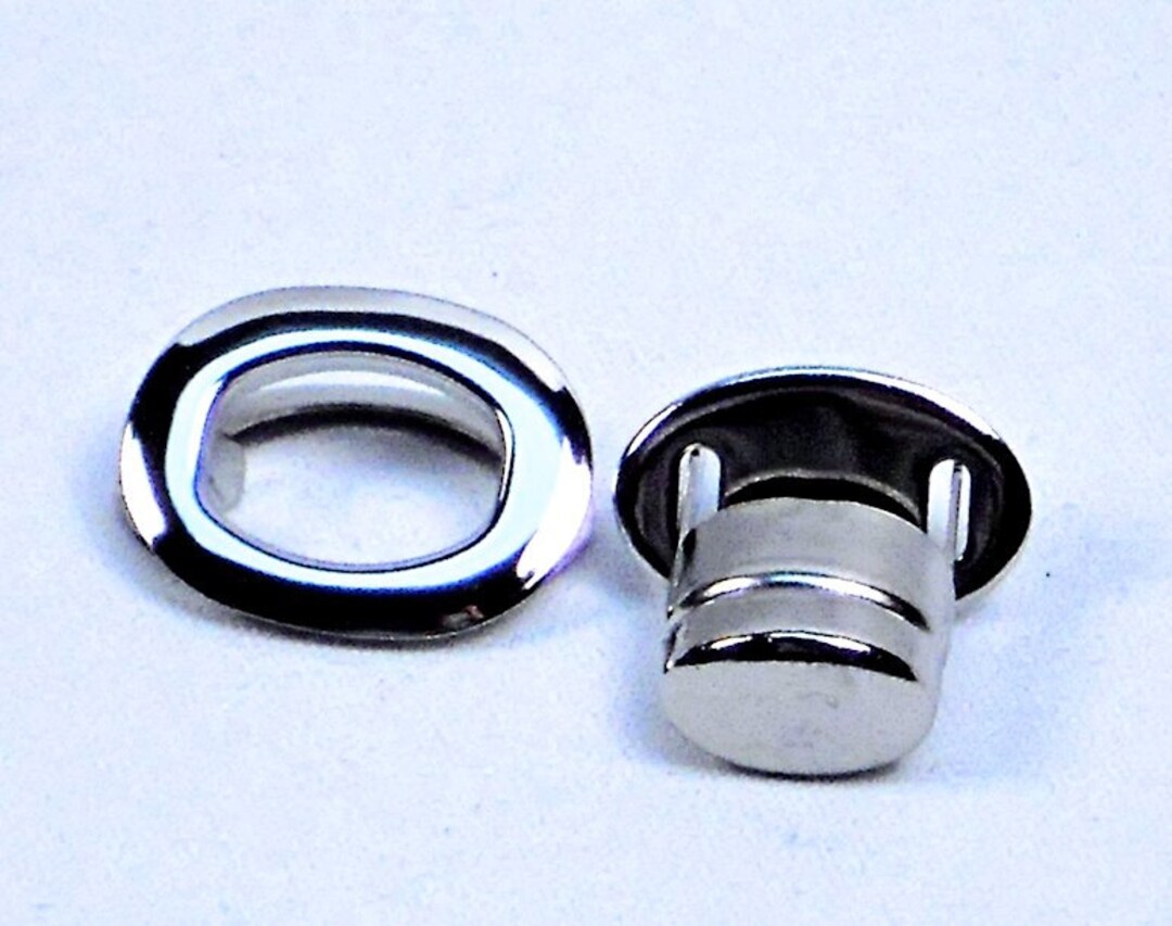 Silver Purse Twist Lock, Oval Metal Purse Twistlock Closure, Silver ...