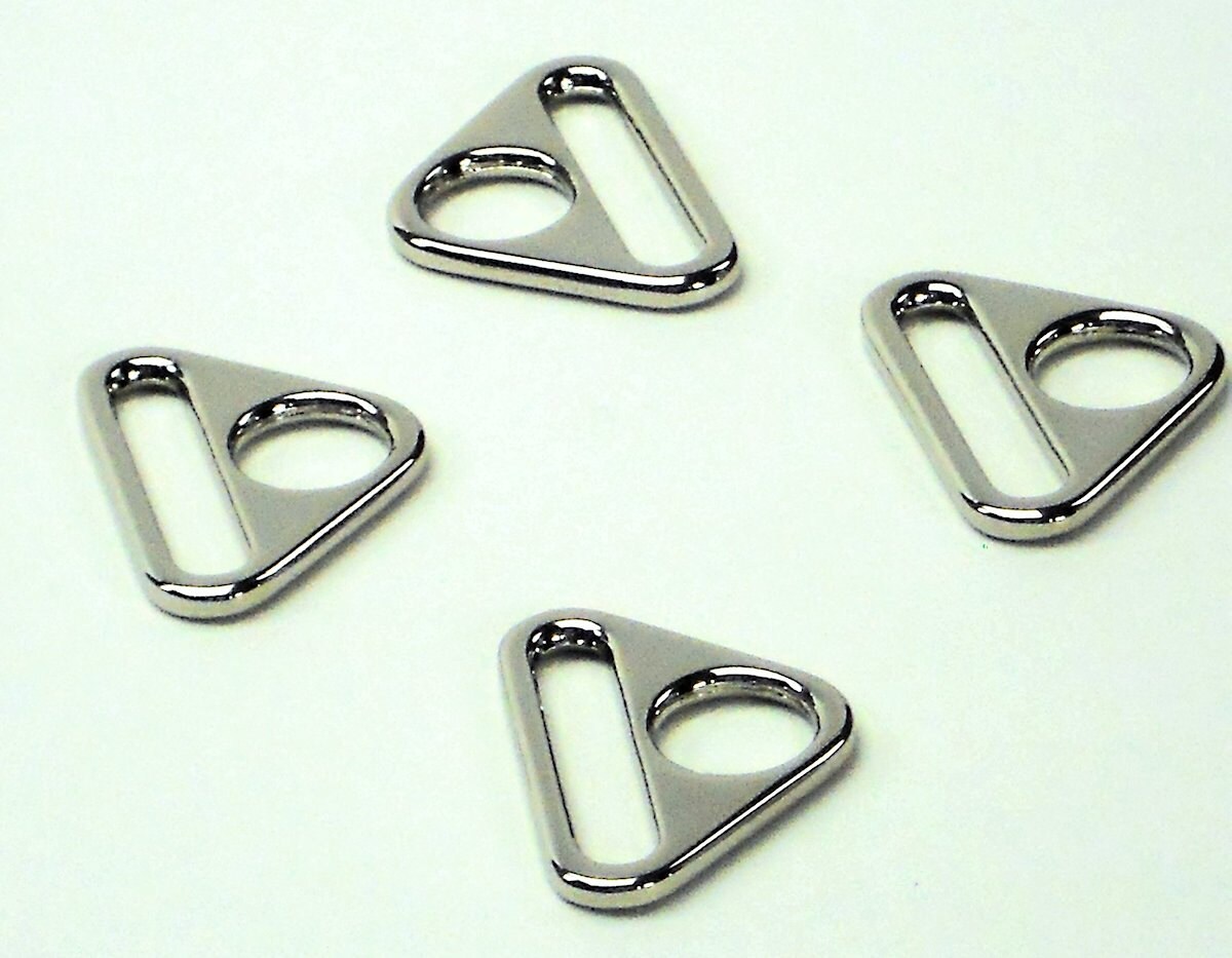 1 Triangle D-rings 4-pc Set in Silver or Antique Brass - Etsy