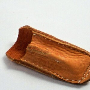 Leather Thimble, Apricot Leather Handmade Thimble, Sewing Notions ...