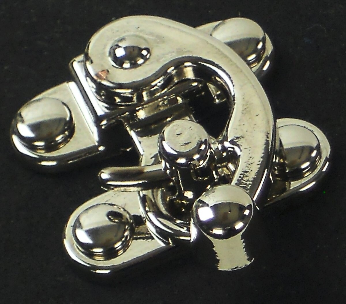 Silver Purse Latch 2 Pc Set, Solid Metal Swing Lock, Leather Bag ...