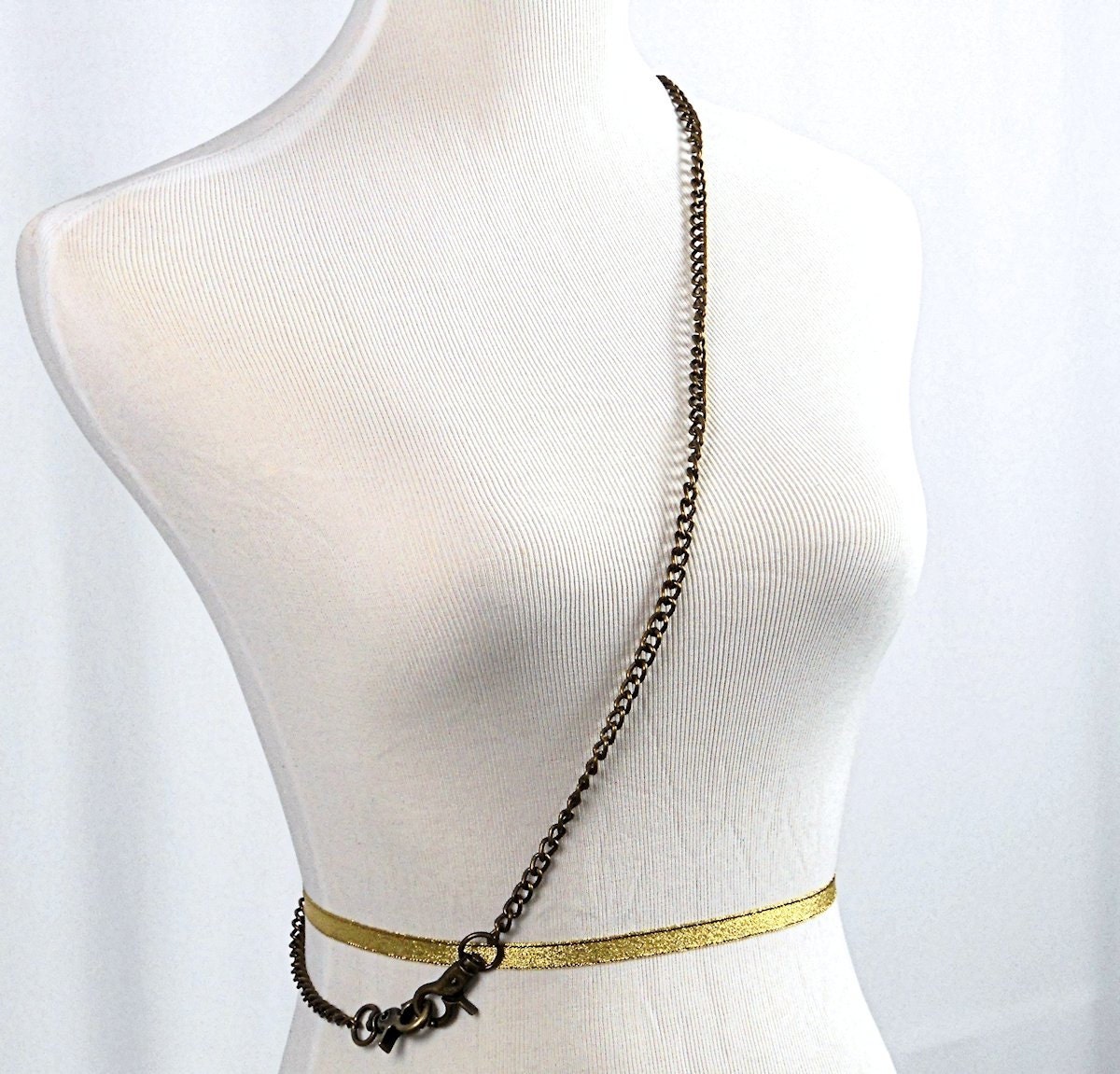 Curb Chain Link Style Long Purse Chain Dark Antique Brass - Etsy