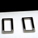 D Ring Set, 4 Pcs of 1 1/2" SILVER Metal Rectangle Rings, Leather ...