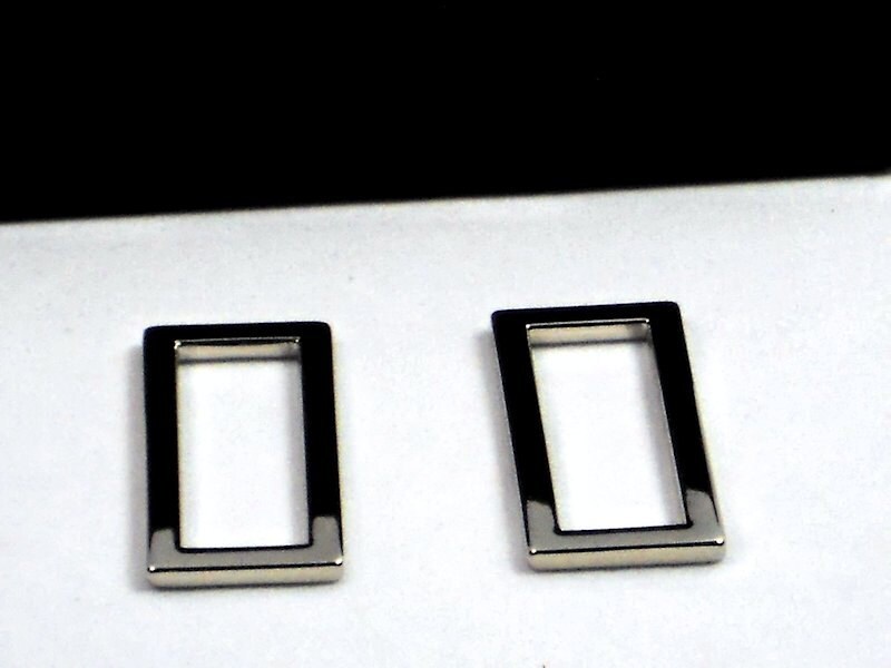 D Ring Set 4 Pcs of 1 1/2 SILVER Metal Rectangle Rings | Etsy