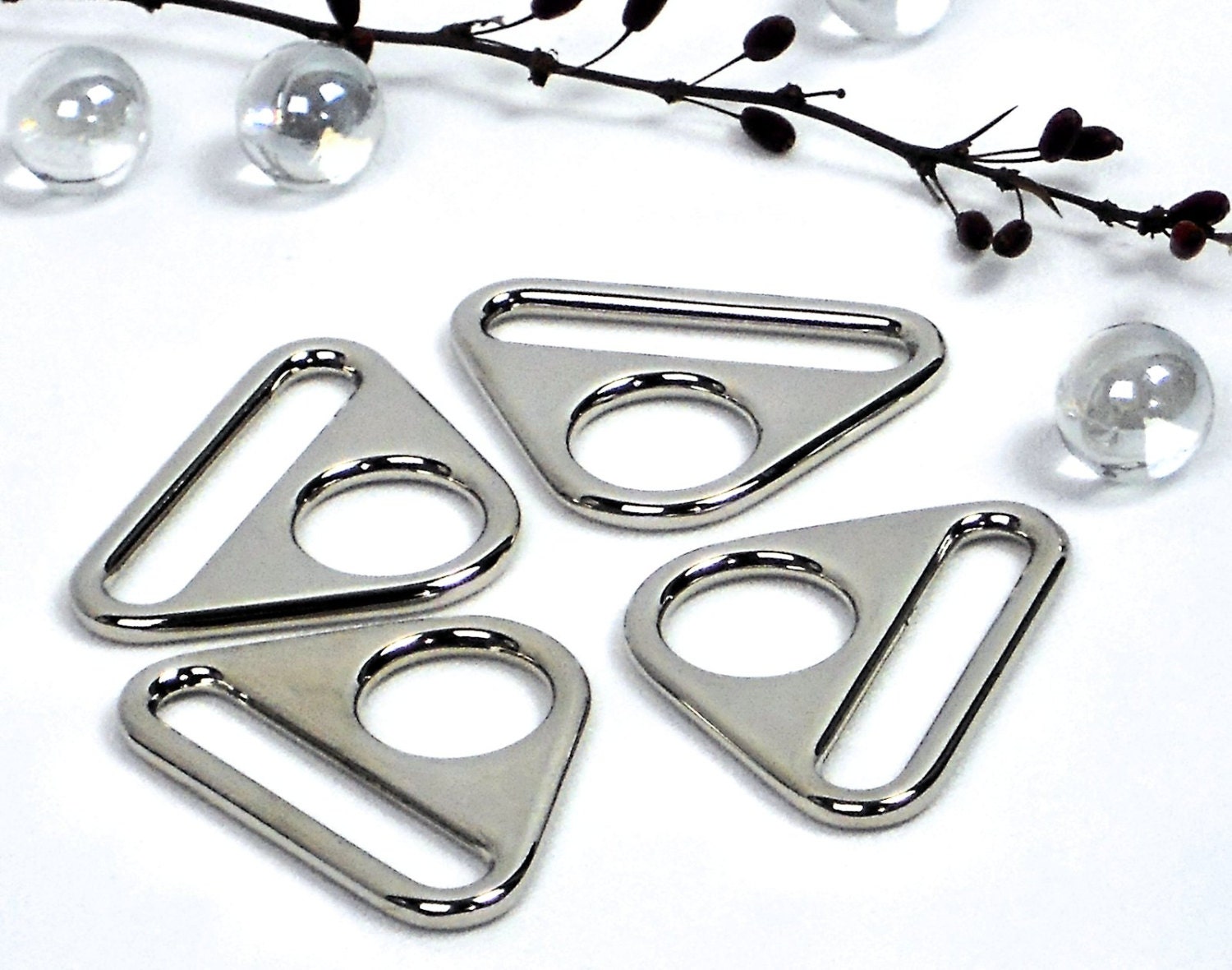 Purse Strap Connectors, 4pc Set of 1.5" Strap Holders, Triangular 2 ...