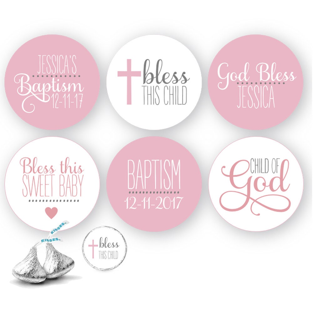 BAPTISM Pink Kiss Stickers Child of God Kiss Stickers Fits - Etsy Canada