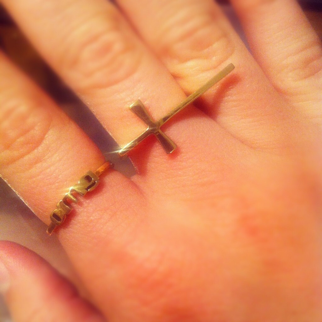 OMG Ring Multiple Metals - Etsy UK