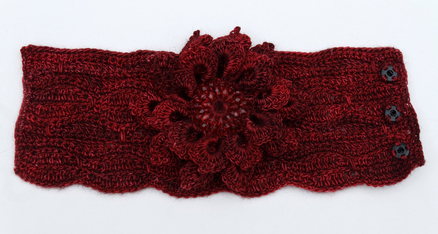 PATTERN Crochet Cuff Pattern and Crochet Flower Pattern - Etsy