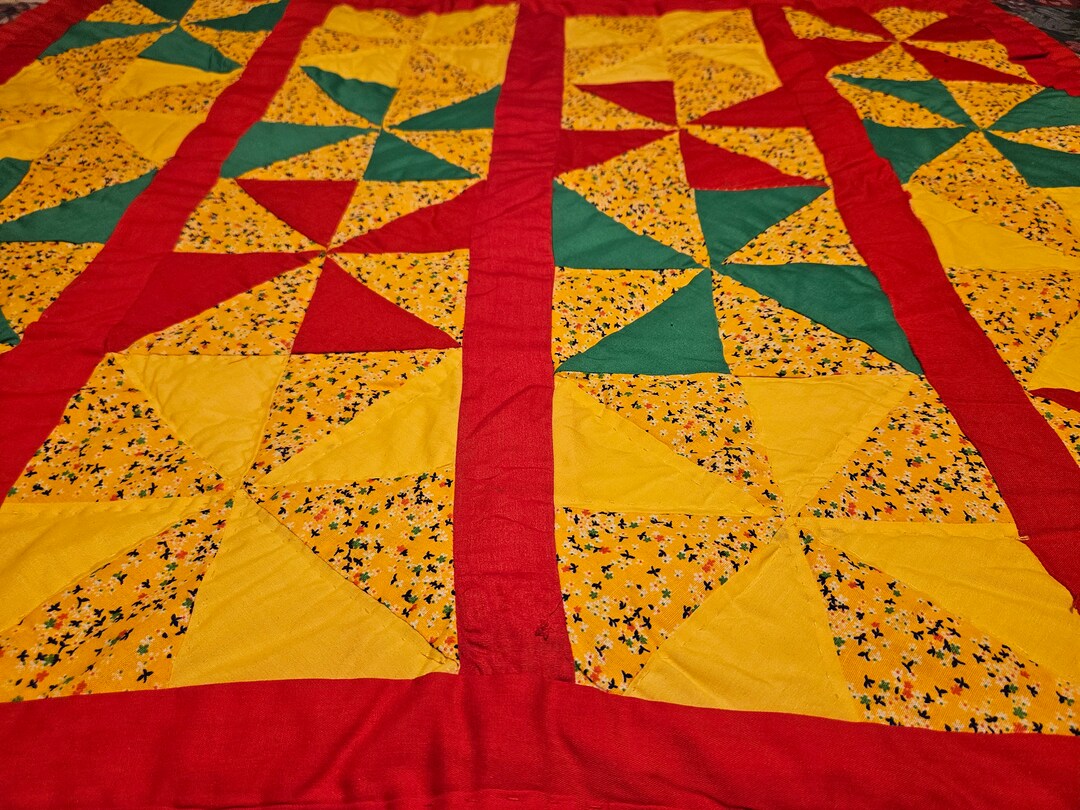 Pinwheel Throw Quilt - Etsy
