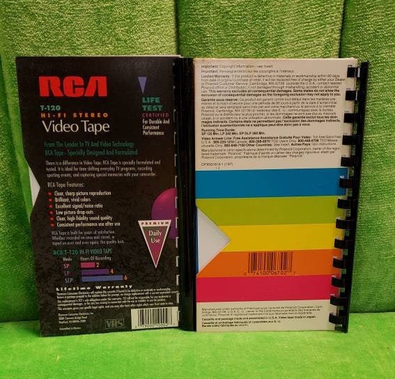 VHS Notebook, Recycled/repurposed VHS Box Original Case Upcycled ...