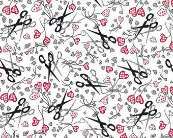 Sewing theme fabric | Etsy