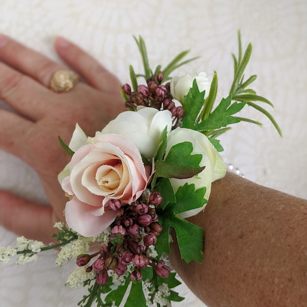 Silk Flower Corsage - Etsy