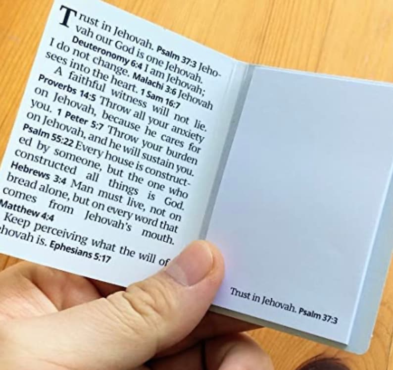 Jehovah's Witness Bible Sticky Notes Gifts Verses of Ministry JW ...