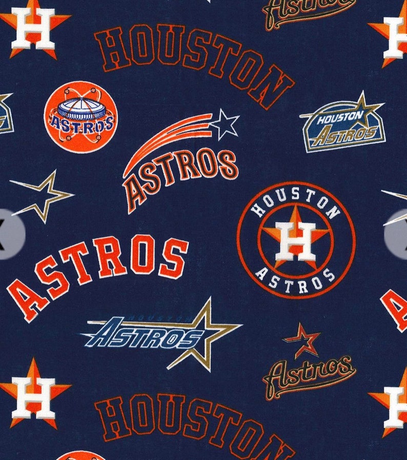Cooperstown Houston Astros 100% Cotton Fabric 1/4 Yard by 44 Inches - Etsy