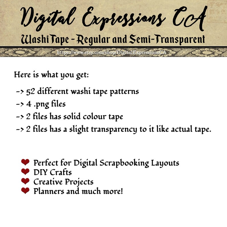 52 Gold & Black Glitter Digital Washi Tape Pattern Paper | Etsy