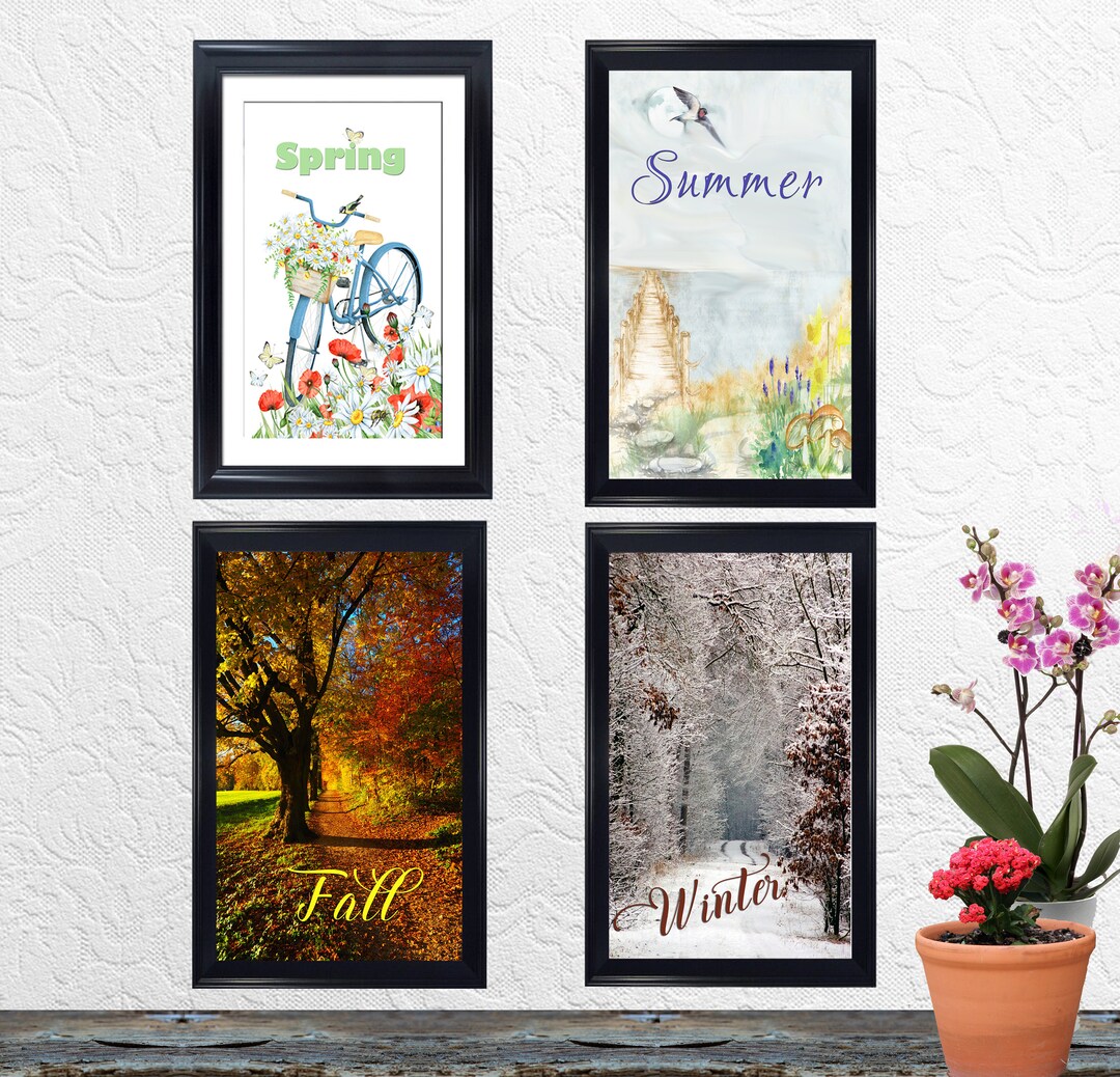 Four Seasons Wall Art - Spring - Summer - Fall - Autumn - Winter ...