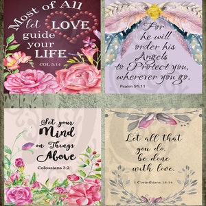 Inspirational BIBLE VERSES Greeting Cards, Printable Download TAGS ...