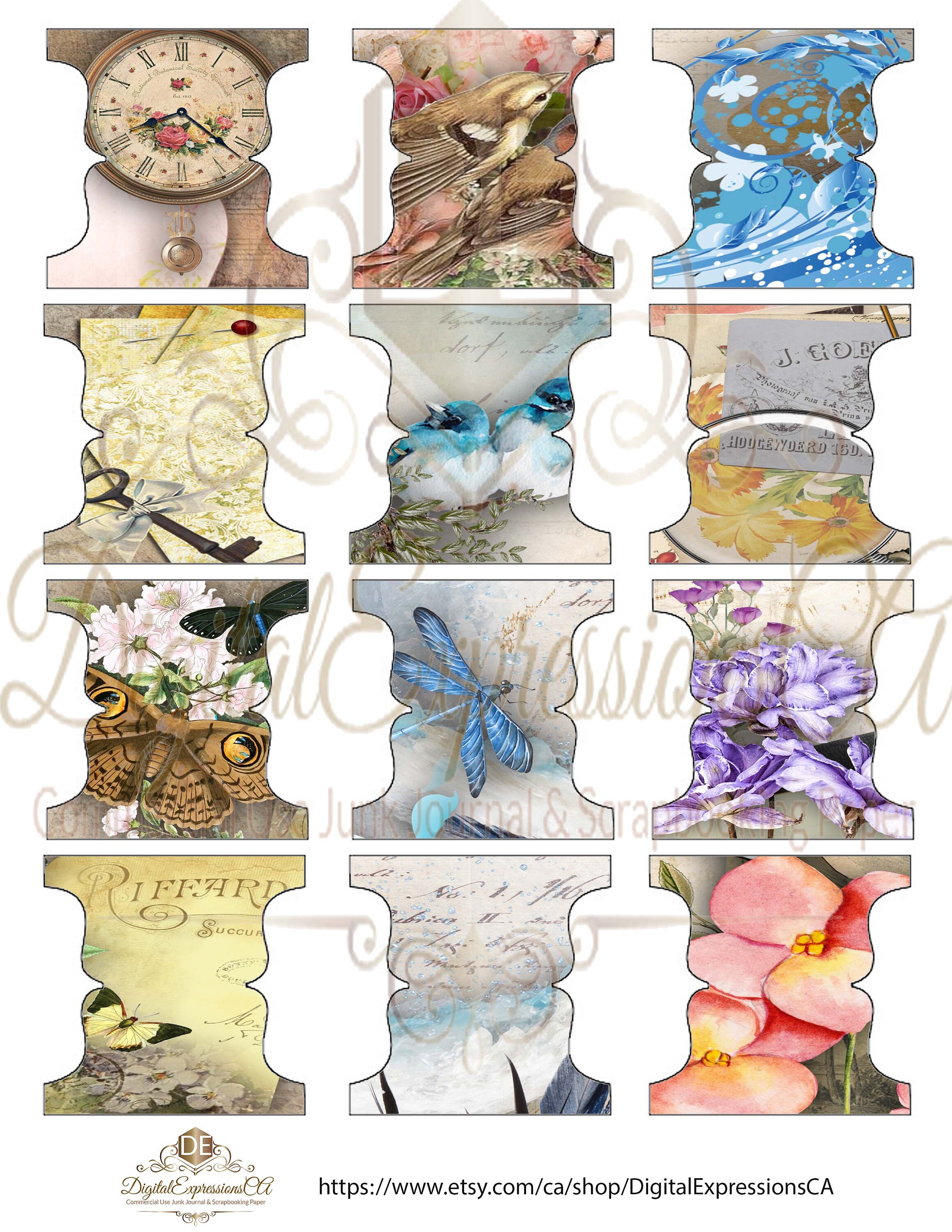 Vintage Grunge Junk Journal Embellishments Kit Vintage Grunge - Etsy