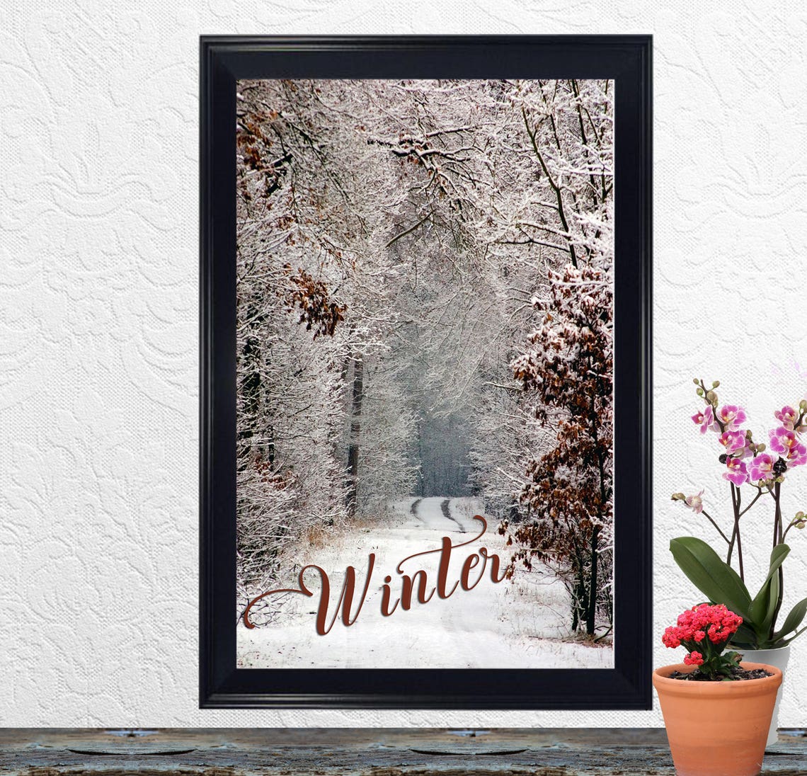 Winter Decor Winter Print Winter Seasons Wall Art | Etsy