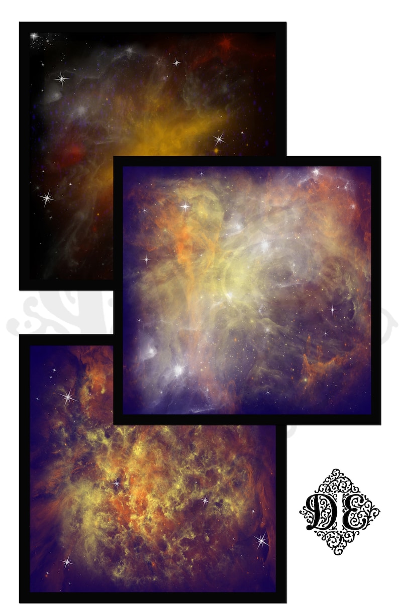 Starry Night Sky Digital Paper DREAM GALAXY Scrapbook Paper - Etsy