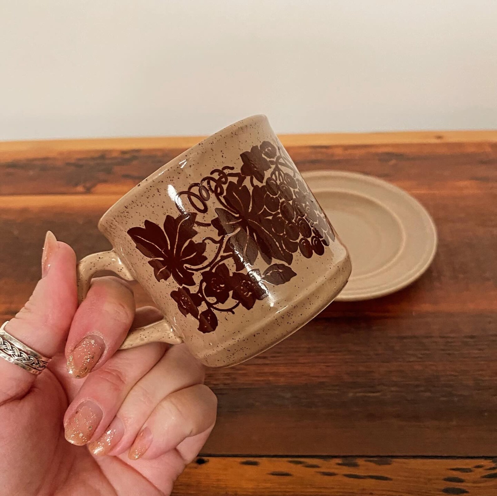 Vintage Tams Cup and Saucer - Etsy