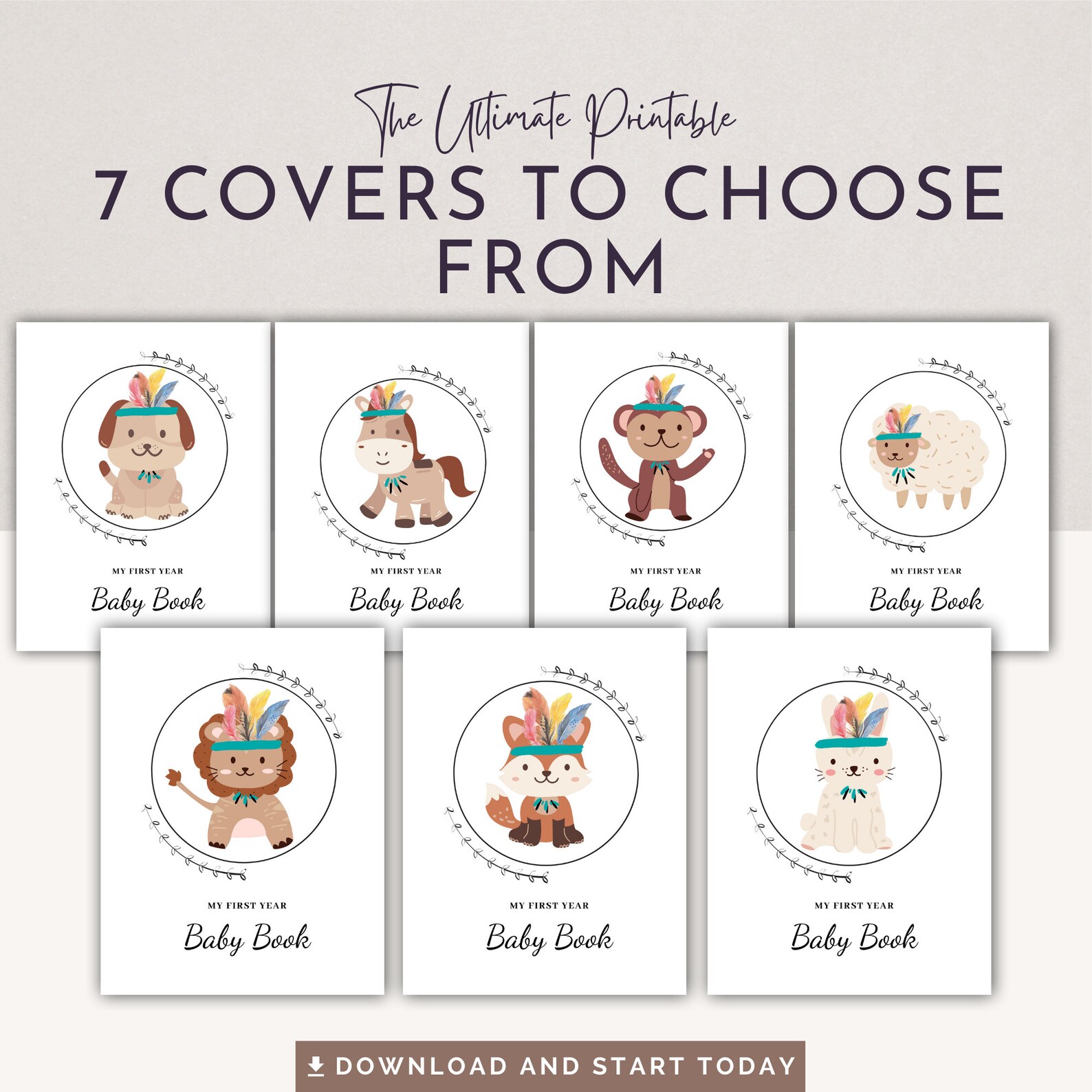 Baby Book Printable Baby Book Pages Baby Memory Book Baby - Etsy