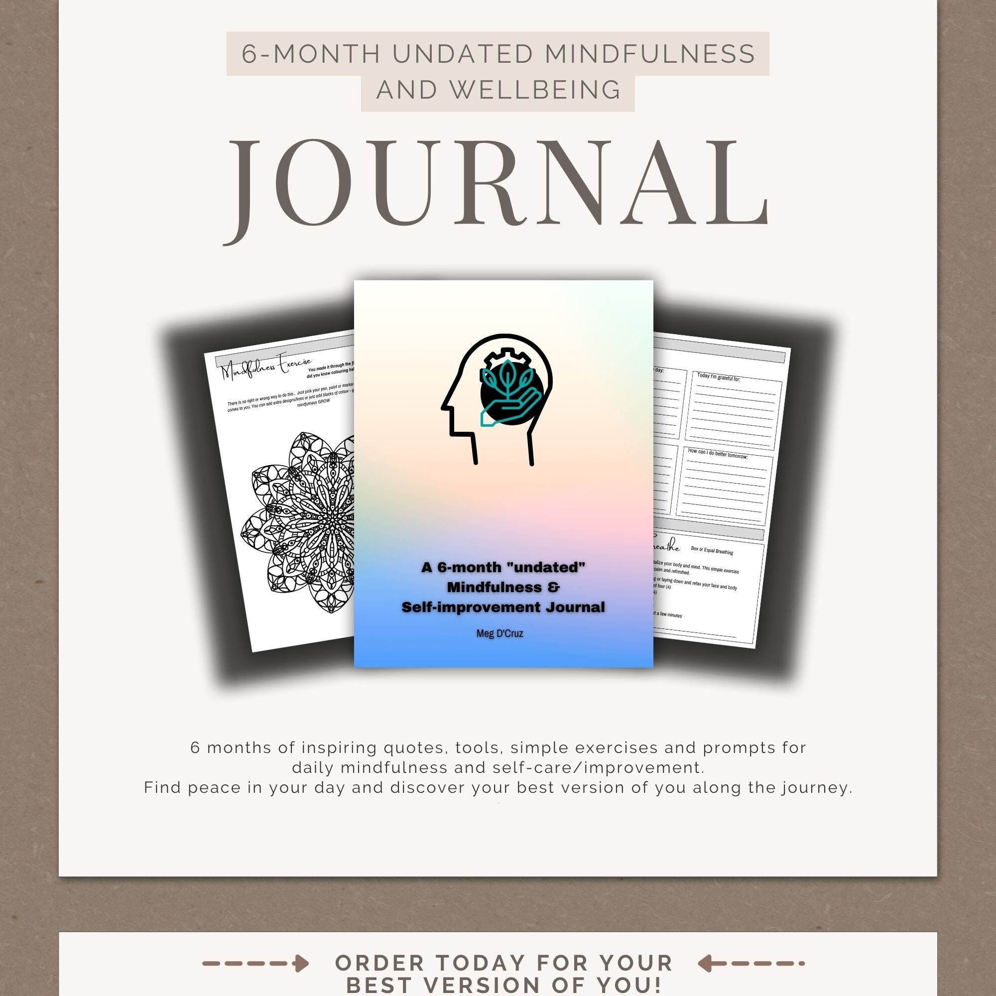 JOURNAL | WELLBEING | Gratitude | Self Improvement | Self Care ...
