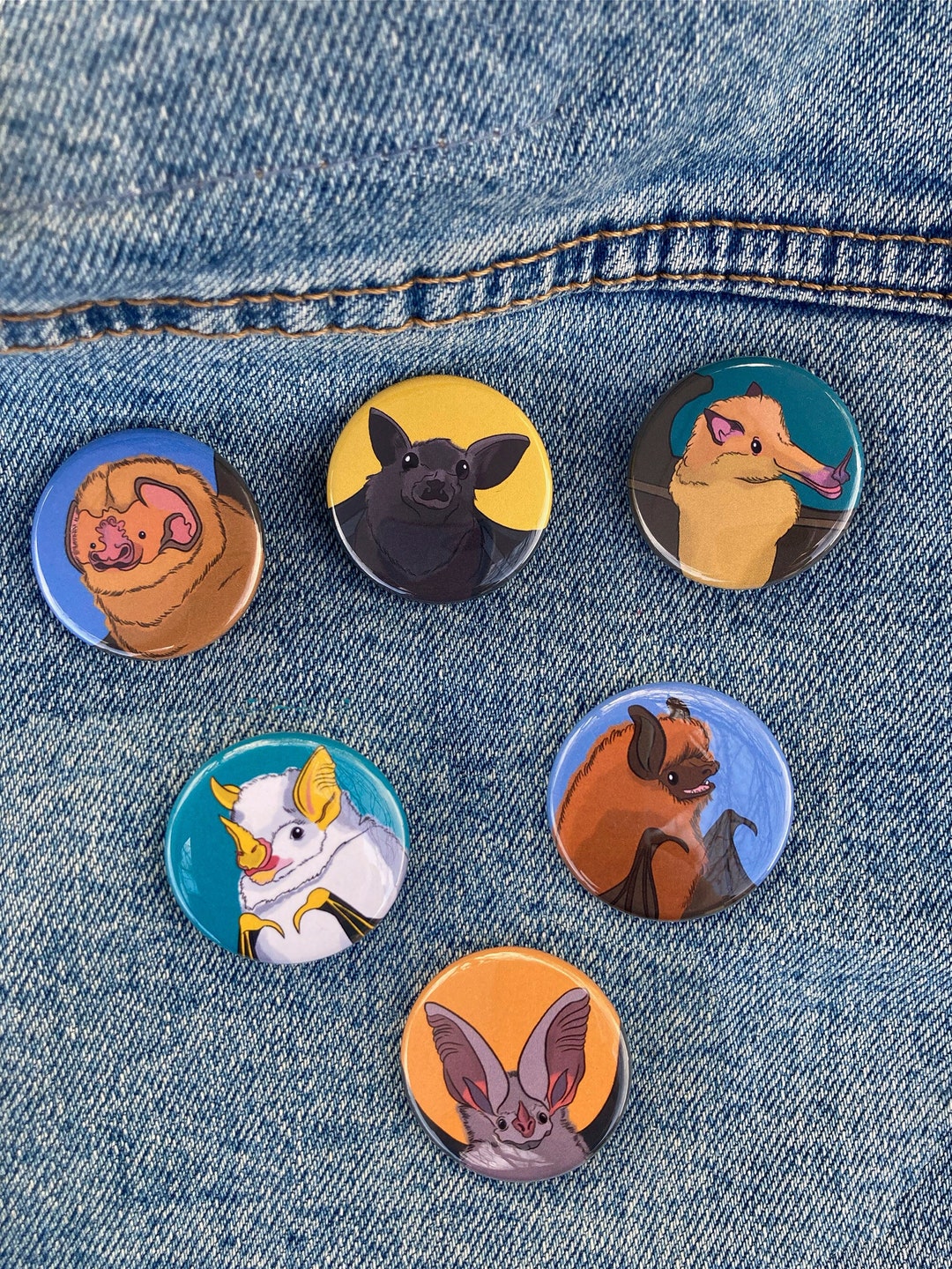 Happy Bat Pin Bat Button Bats Pinback Button Bat Gift - Etsy