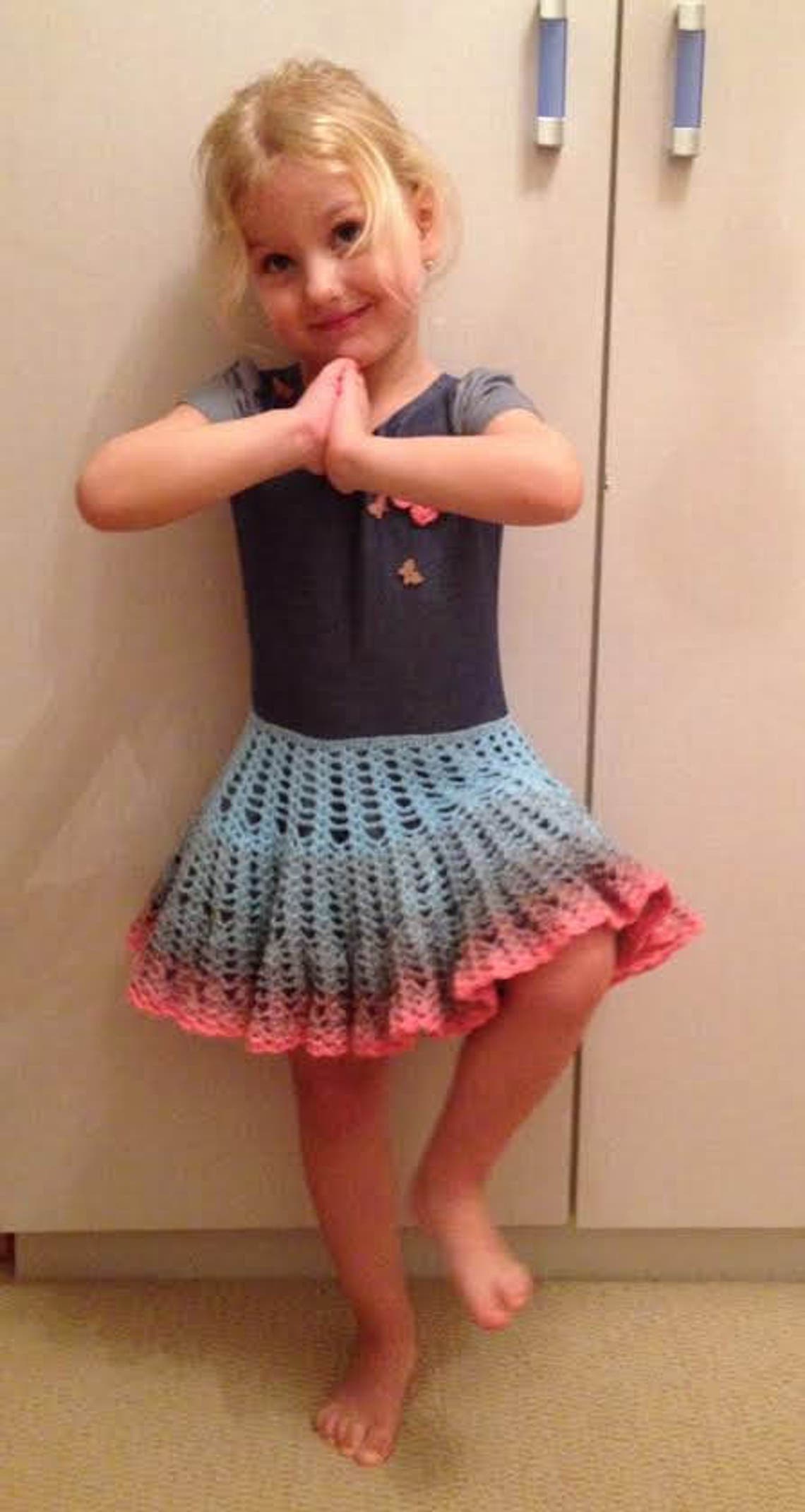 Handmade Girls Dress Combined Girls Dress Crochet Dress - Etsy