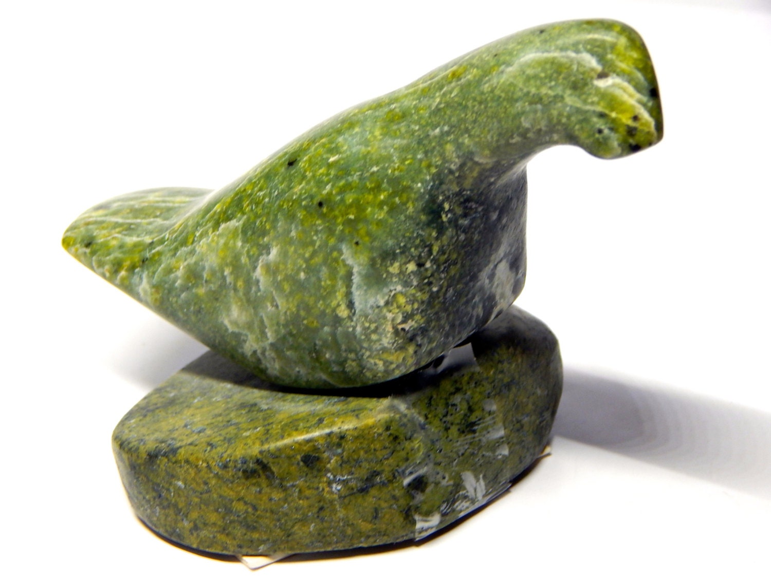 Inuit Serpentine Art Carving, BIRD, Igloo Sticker, 3x4x3, COA, Cape ...