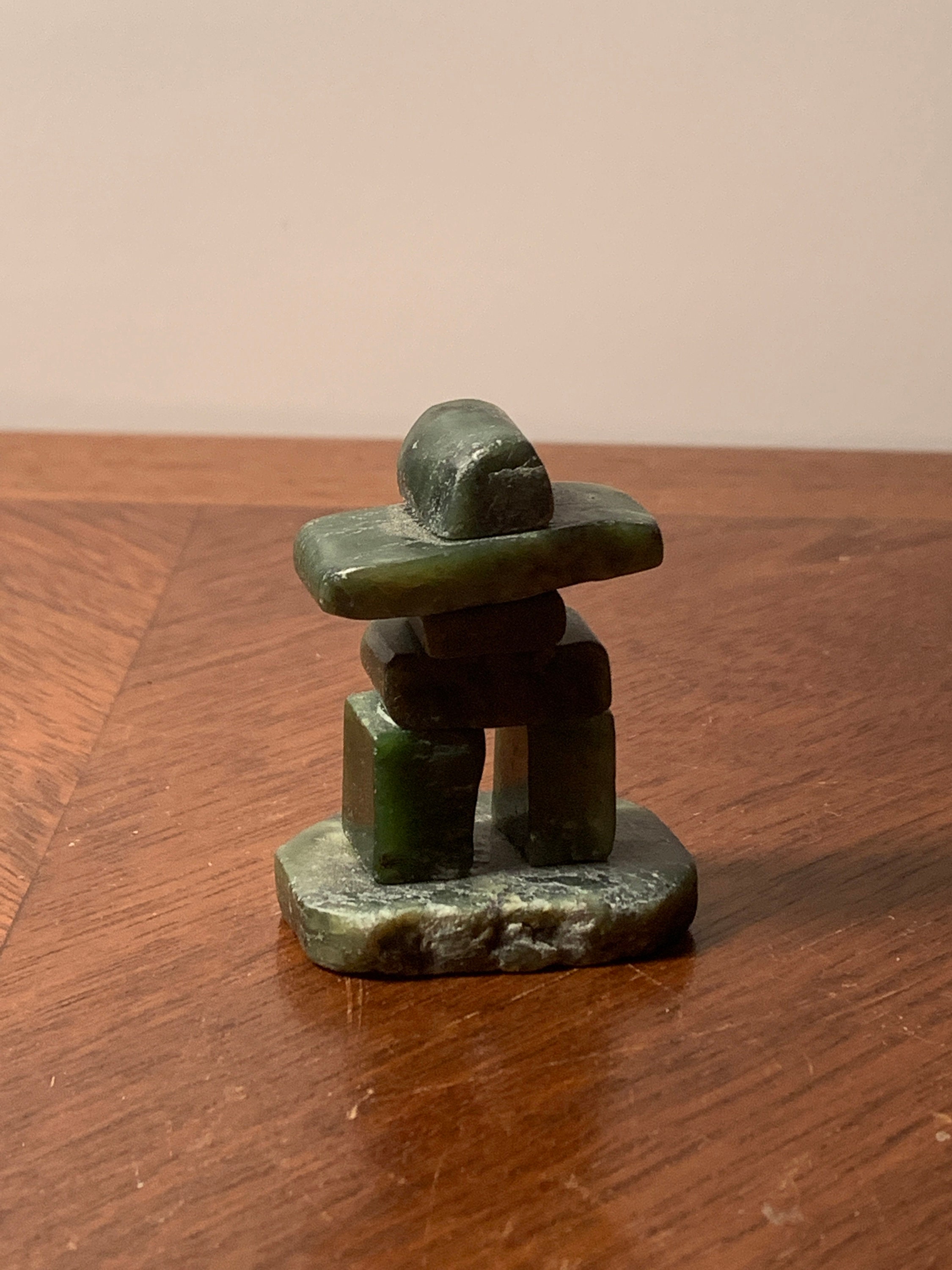 small Art Sculpture 2x1.5x1 Inuit Jade Carving INUKSHUK Art ...