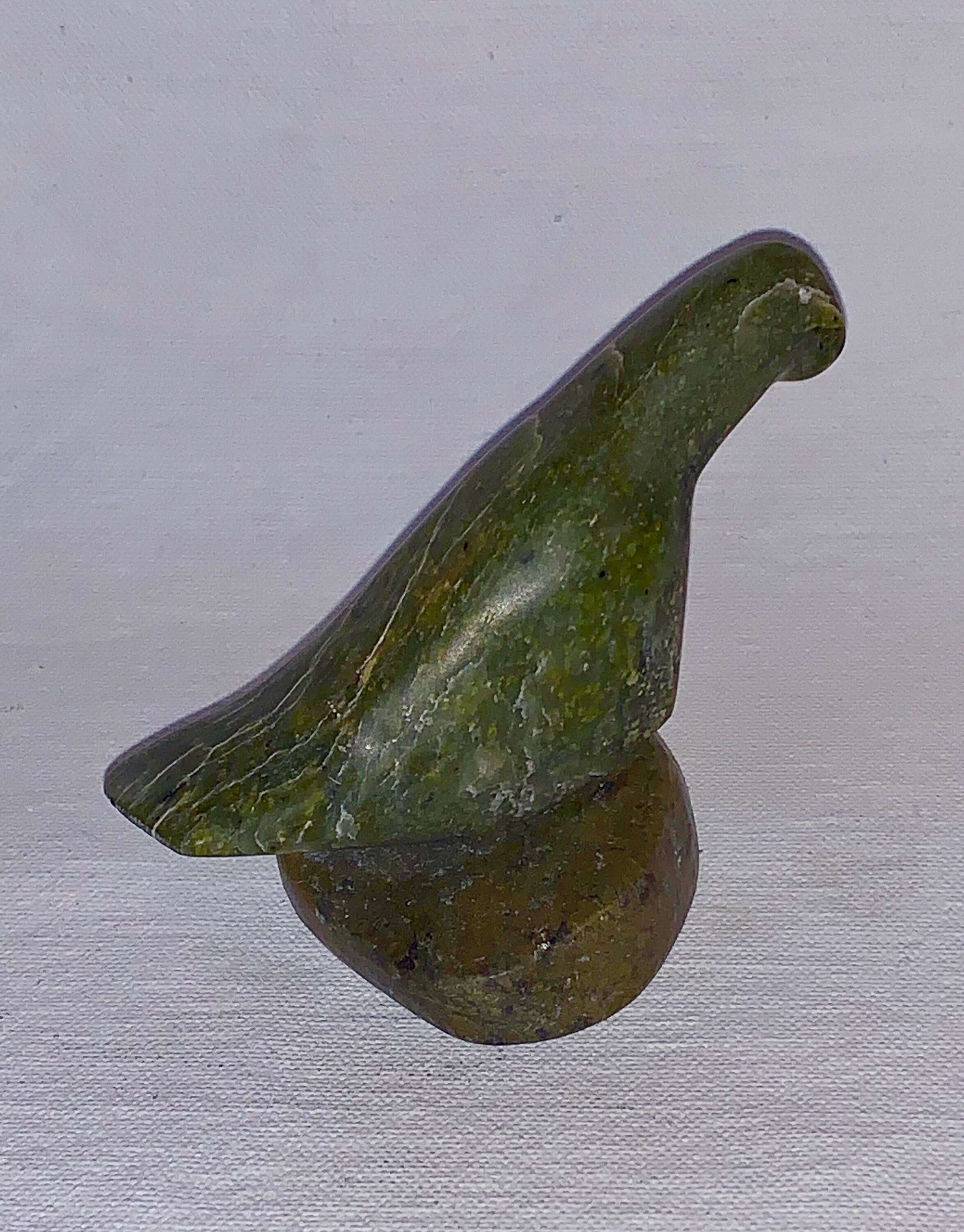 Inuit Serpentine Art Carving, BIRD, Igloo Sticker, 3x4x3, COA, Cape ...