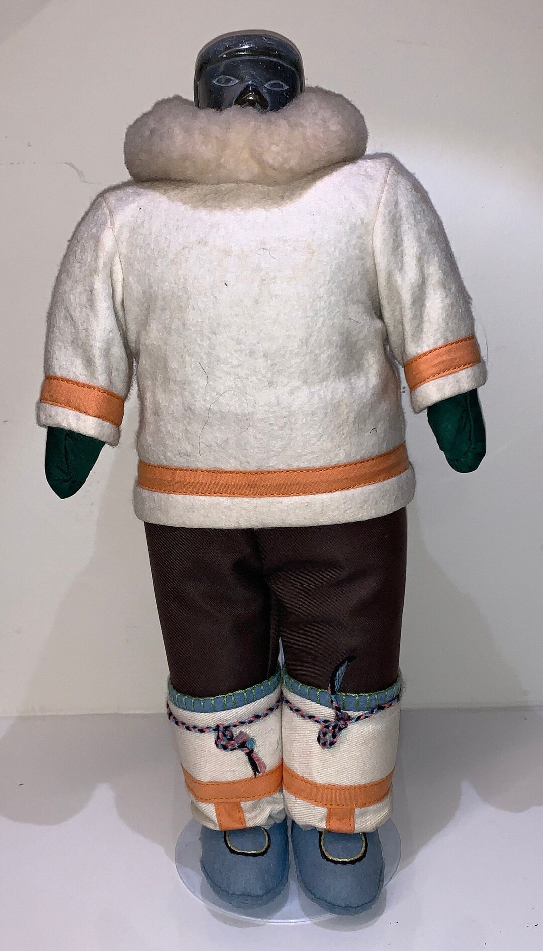 Vintage Inuit Eskimo Art Male DOLL W Soapstone HEAD Traditional ...