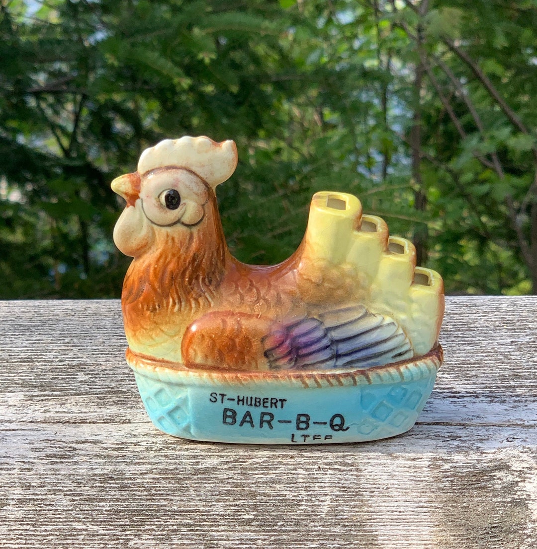 Vintage Quebec Antique St.hubert Chalet BBQ Trinket, Utensil Holder in ...