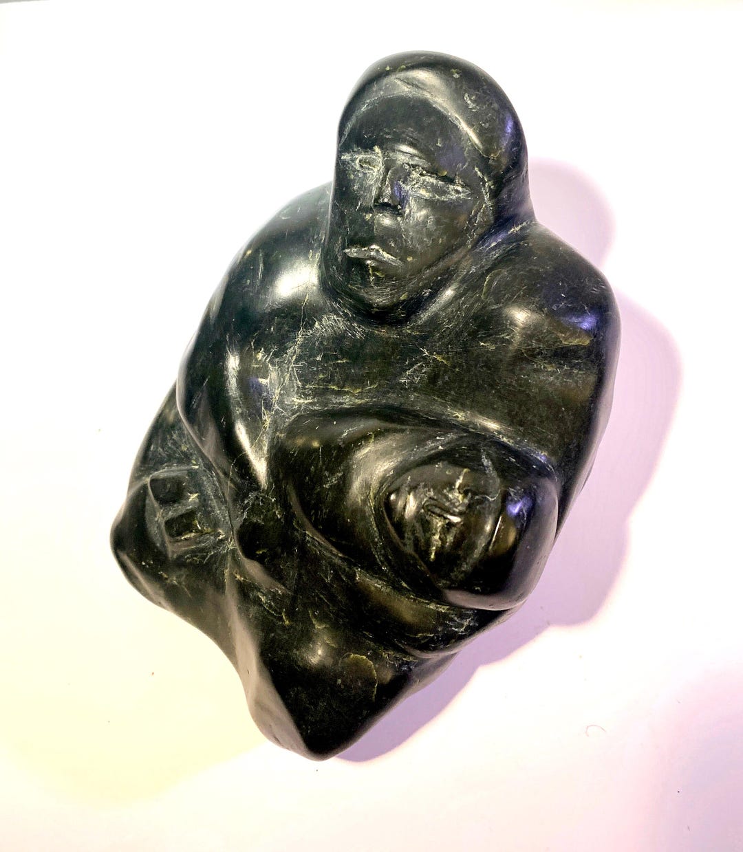 Inuit Art Carving Sculpture, INUK Carrying Baby, Syllabics, 6"x5"x4" - Etsy