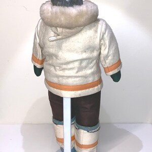 Vintage Inuit Eskimo Art Male DOLL W Soapstone HEAD Traditional ...