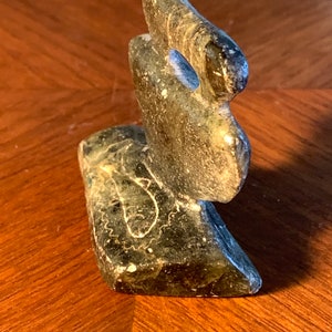 Josie PAPPY, Inuit Soapstone Art Carving Sculpture, ULU Signed josie ...