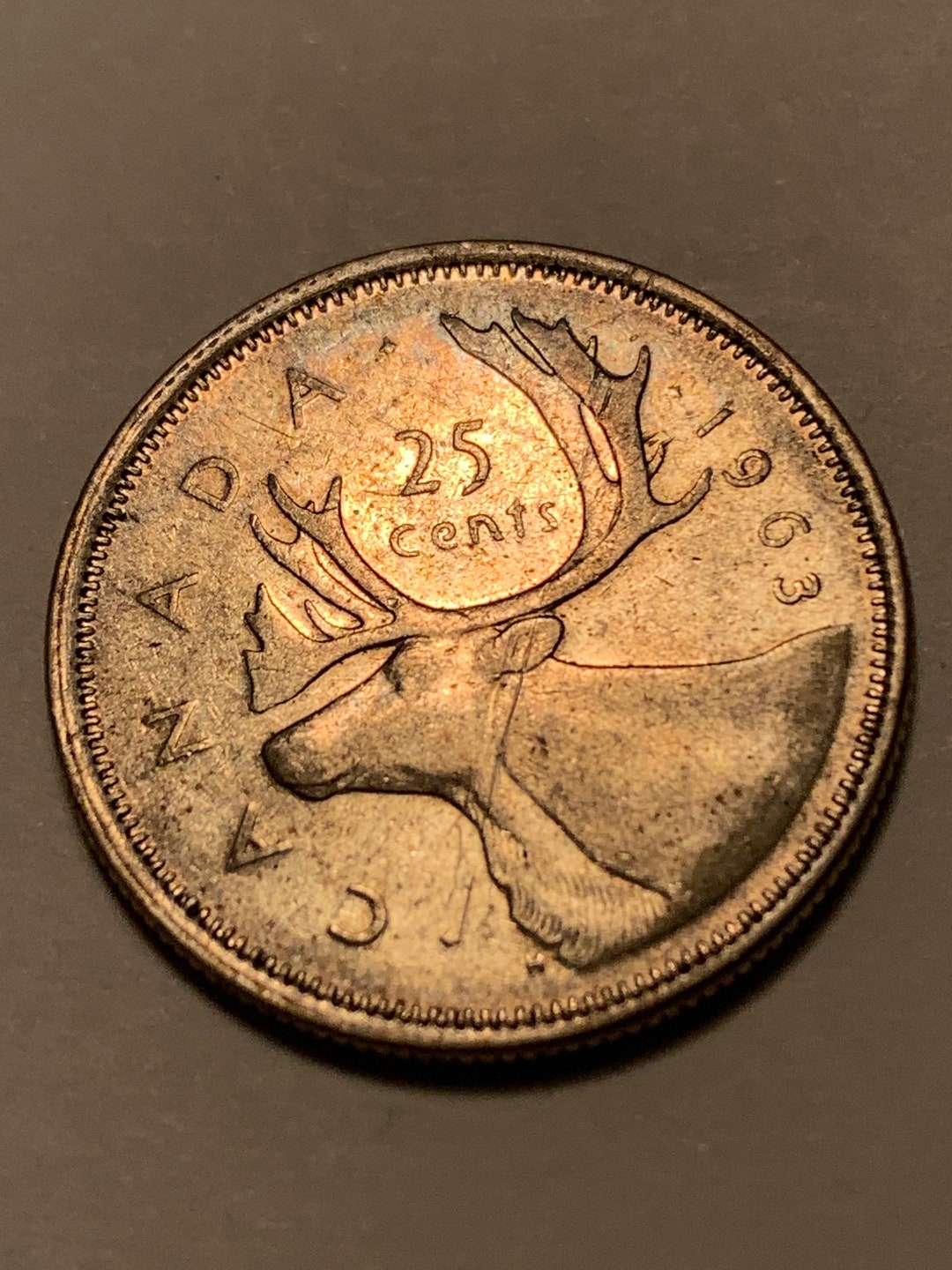 CANADA 1963 25 Cents Quarter .800 COIN - Etsy