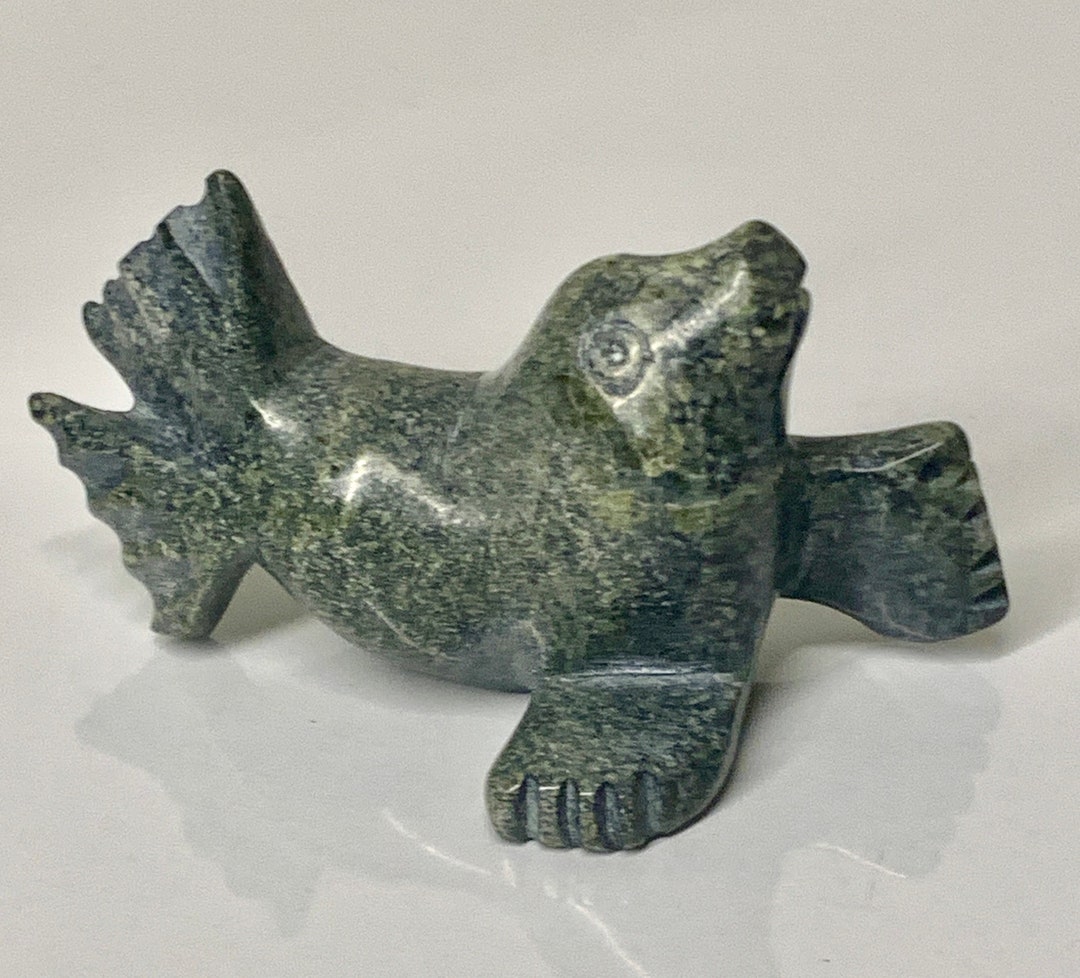 Inuit Art Carving Sculpture, Seal, Signed Soimanik, 1.5x1x2 - Etsy