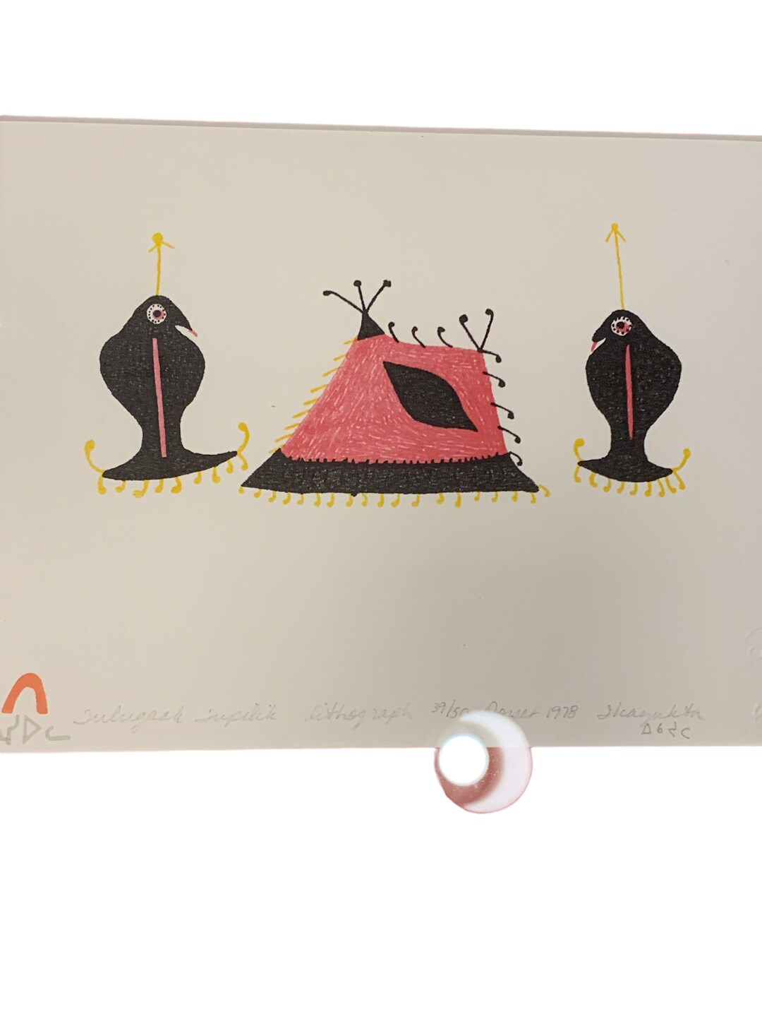 Tulugaak Tupilik Vintage Inuit Art Dorset Canada Litho Print - Etsy