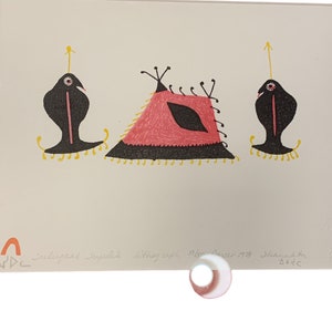 Tulugaak Tupilik Vintage Inuit Art Dorset Canada Litho Print - Etsy