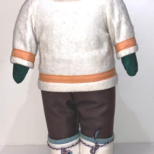 Vintage Inuit Eskimo Art Male DOLL W Soapstone HEAD Traditional ...