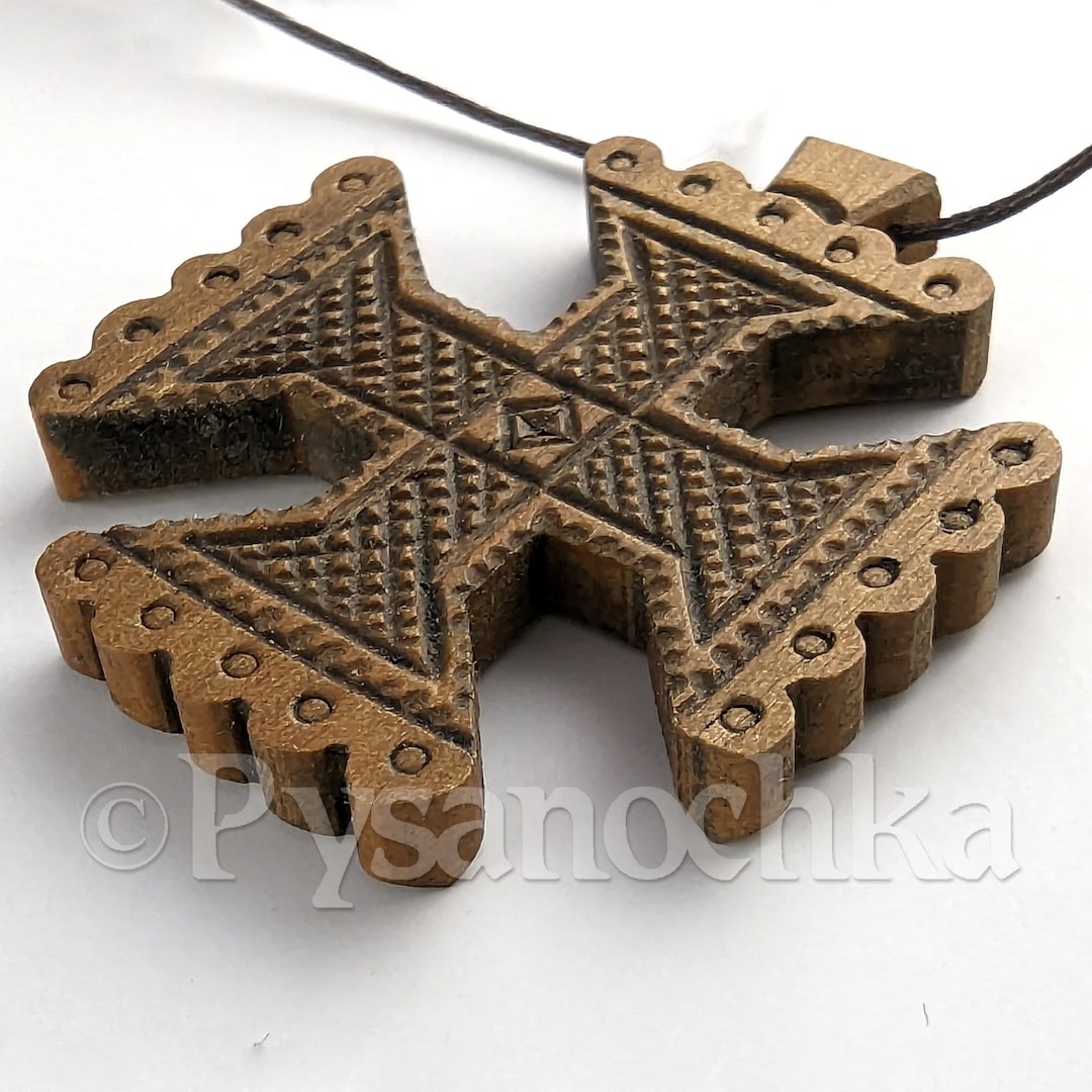 Hand Carved Body Cross Ukrainian Hutsul Wooden Carving Gift for a ...