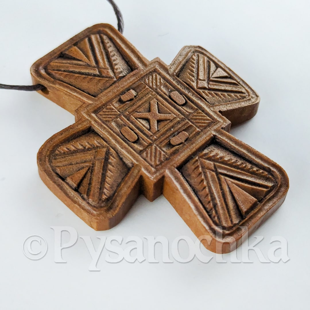 Hand Carved Body Cross Ukrainian Hutsul Wooden Carving Gift for a ...