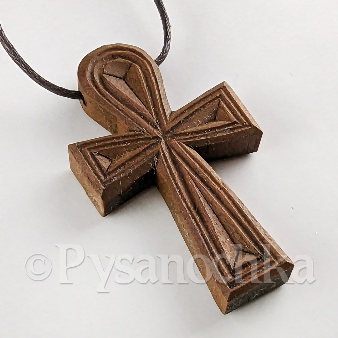 Hand Carved Body Cross Ukrainian Hutsul Wooden Carving Gift for a ...