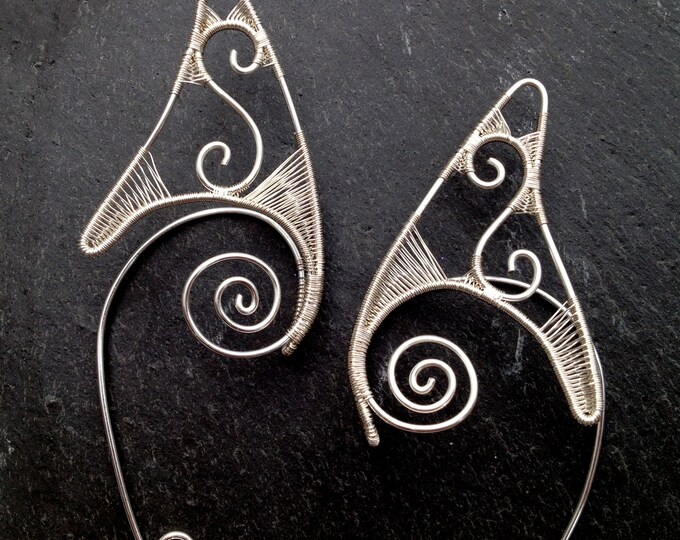 Elf Ear Tips / Ear Extensions / Ear Cuff Silver Plated Wire - Etsy