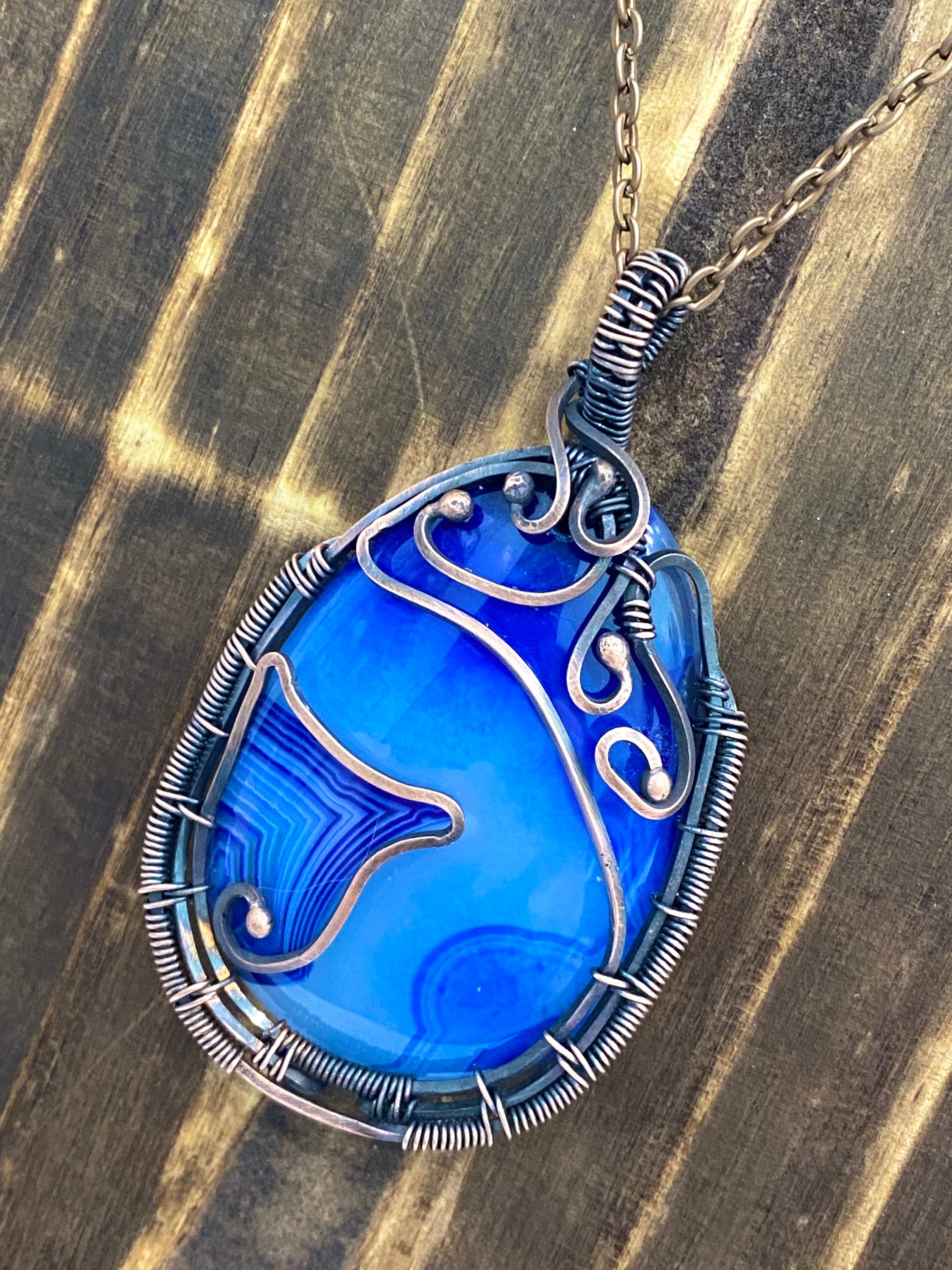 Blue Amulet Necklace